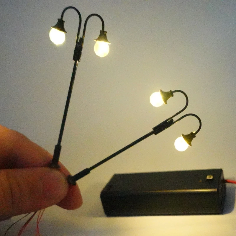 2pcs-1-87-Ho-Scale-Model-Lamp-3V-Park-Garden-Street-Light-Train-Railway ...