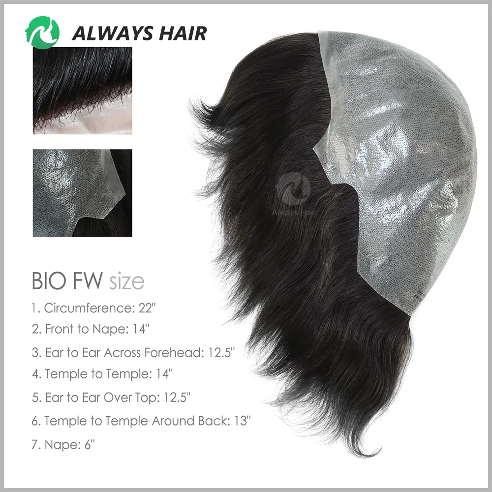 6-Short-India-Human-Hair-Wig-Thin-Skin-Full-Head-Wig-for-Men-All-Hand ...