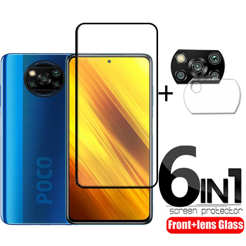 For-Xiaomi-Poco-X3-X3-Pro-Full-Glue-HD-Tempered-Glass-Explosion-proof ...