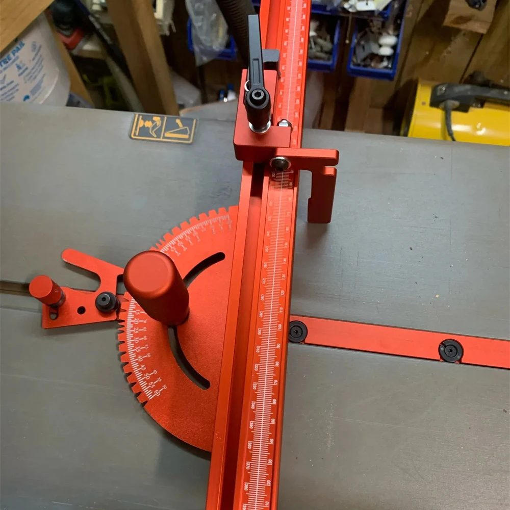 Miter-Gauge-And-400MM-Fence-With-Track-Stop-Sawing-Assembly-Angle-Ruler ...