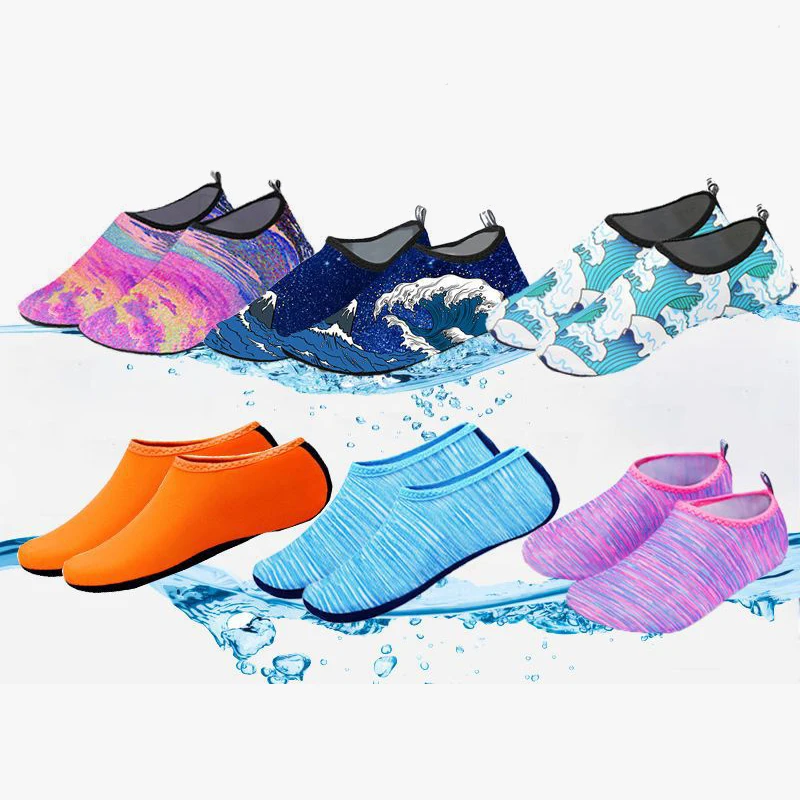 Men-Women-Kids-Water-Sport-Beach-Swimming-Socks-Thin-Multi-Prints-Anti ...