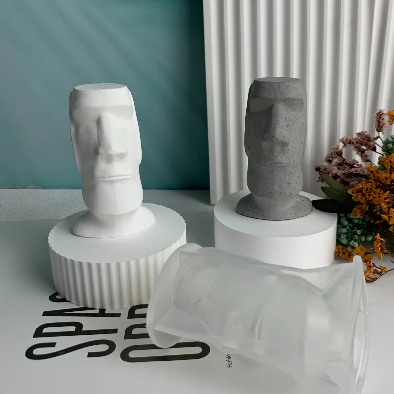 Easter-Island-Statues-Candle-Mold-Silicone-Candle-Mold-Beeswax-Pillar ...