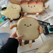 Cartoon Kawai Pencil Case | Pencil Case Pen Bread | Toast Pencil Case ...