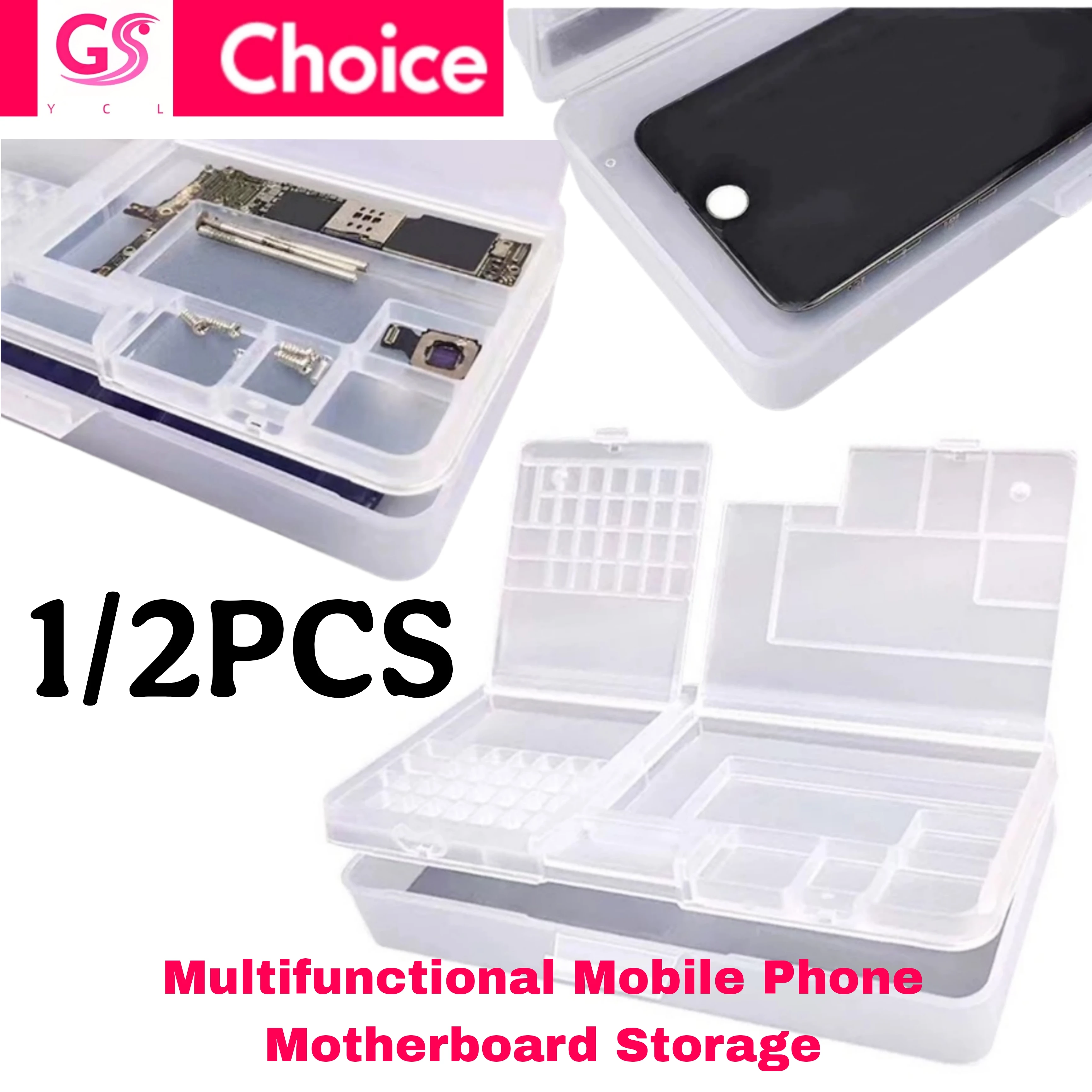 1/2pcs Multi Functional Mobile Phone Repair Storage Box For IC Parts ...