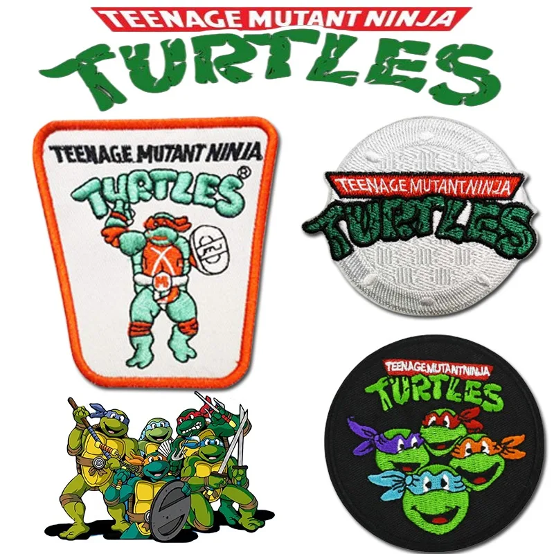 Teenage-Mutant-Ninja-Turtles-Patch-TMNT-Cartoon-Embroidery-Sticker ...