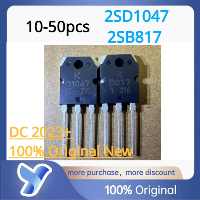 2023+ 100% Original New 2SB817 2SD1047 TO-3P D1047 B817 KEC POWER ...