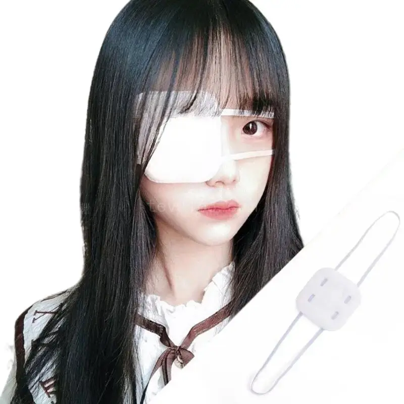 White Eye Patches Soft Single Eye Mask Halloween Cosplay Theme Party ...