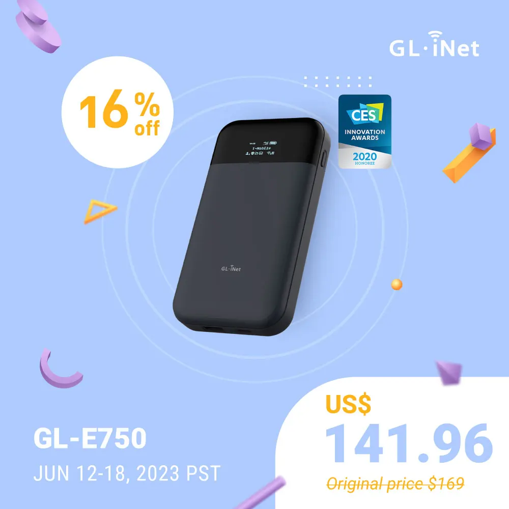 Gl. Inet Mudi (gl-e750) 4g Mini Roteador De Viagem 750mbps 128gb Max Microsd Com Openwrt 7000mah ...