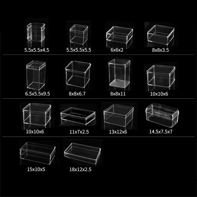 Small Acrylic Boxes With Lids Clear Acrylic Plastic Ornament Storage