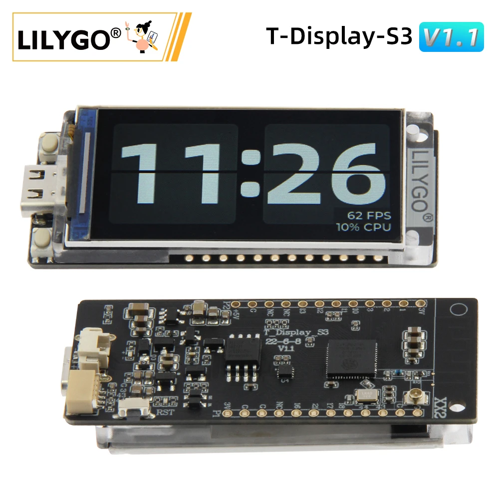 Lilygo® T-display-s3 Esp32-s3 1.9 Inch St7789 Lcd Display Development Board Wifi Bluetooth5.0 ...