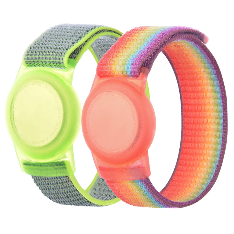 Kids-Wristband-For-Apple-AirTags-Nylon-Bracelet-Watch-Band-with ...