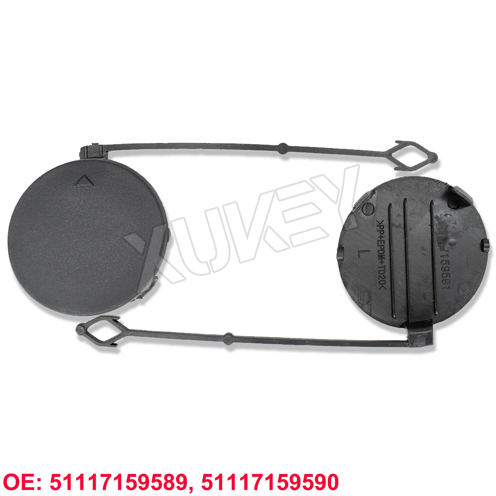 Gauche - Crochet de remorquage avant pour BMW X5 E70 3.0si 4.8i 3.0d ...