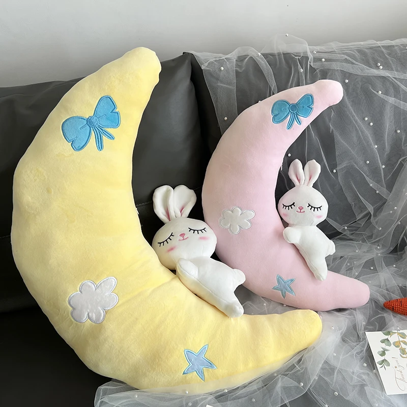 Moon-bunny-Stuffed-toy-pillow-Soft-Cushion-Kawaii-Moon-Stuffed-Plush ...