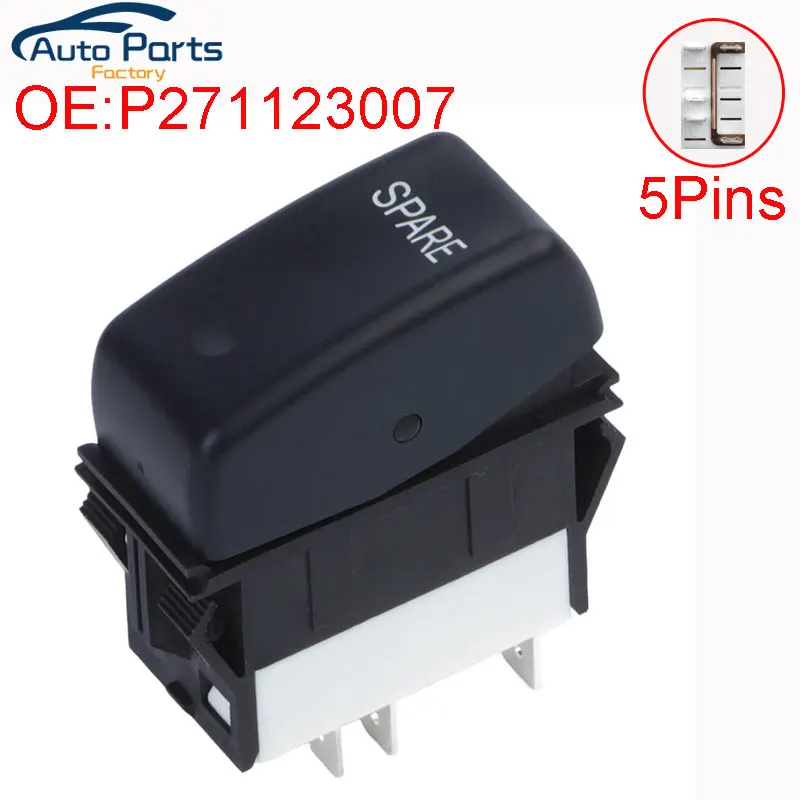 New-Auto-Rocker-Switch-Spare-Button-For-Kenworth-P271123007-P27-1123 ...