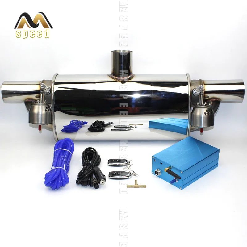 Car-universal-Exhaust-muffler-304-stainless-steel-remote-control-switch ...