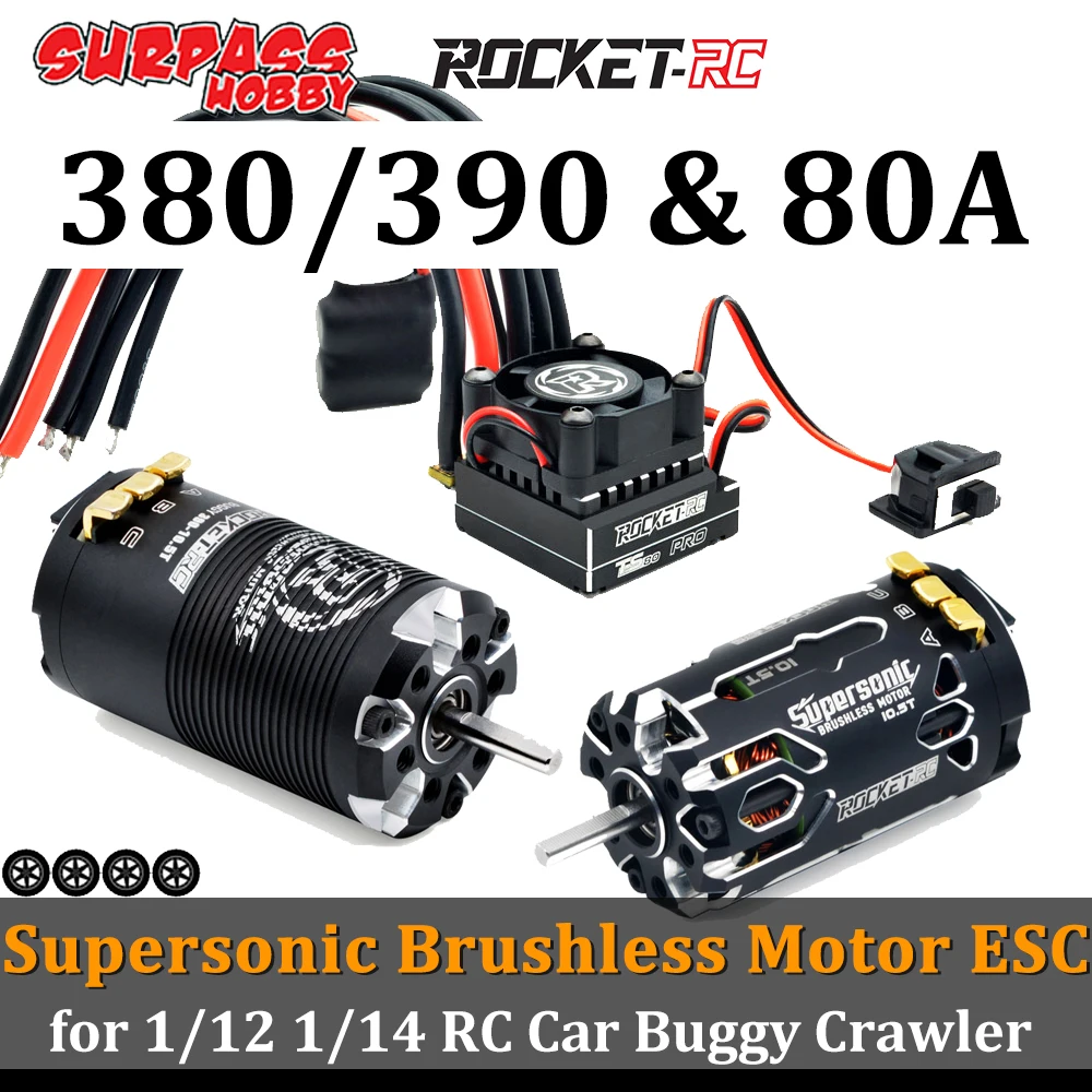 Surpass-Hobby-Rocket-Supersonic-380-Brushless-Motor-390-Sensored-TS80A ...