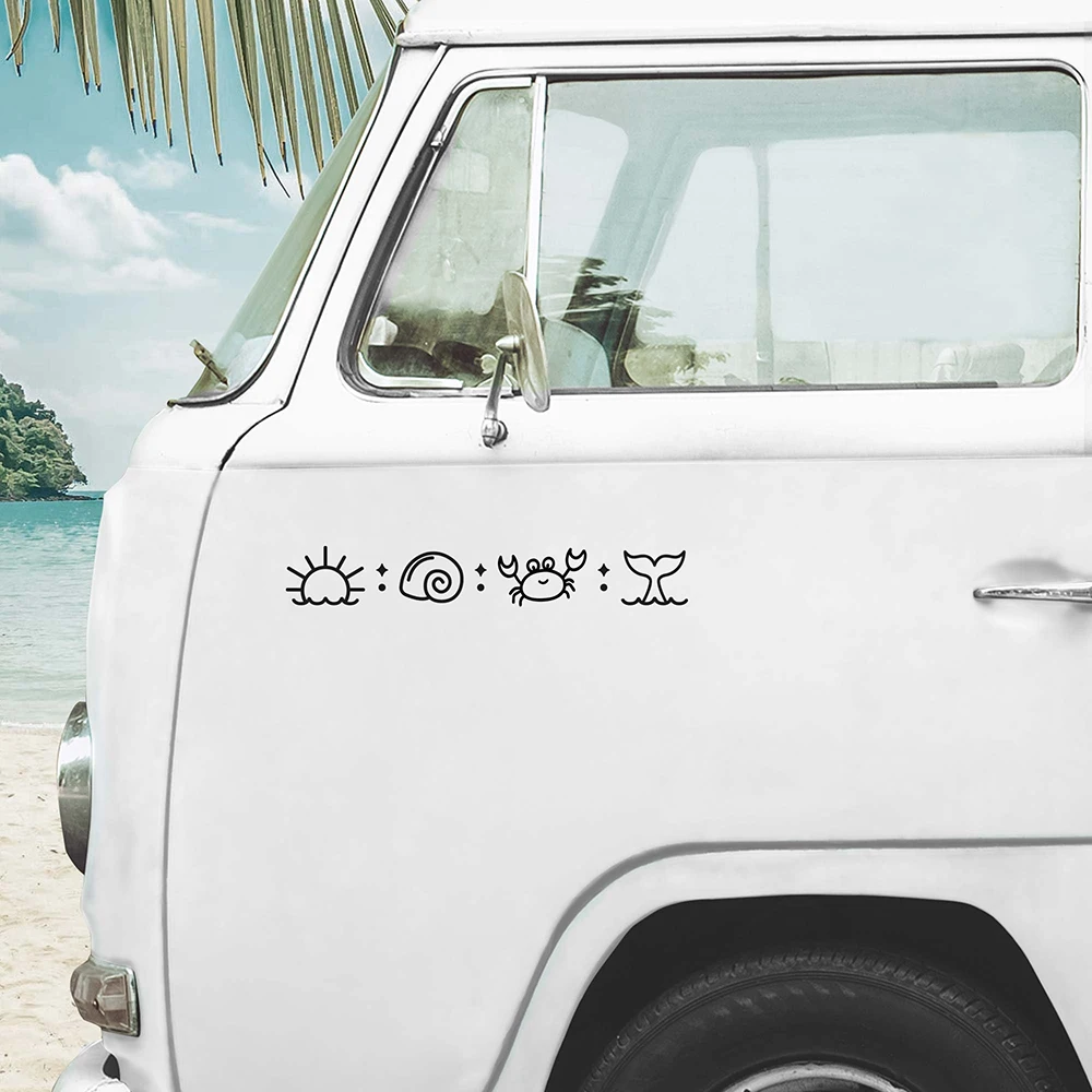Sea-animal-Cute-Camper-Van-Stickers-Accessories-Personality-Caravan-Rv ...