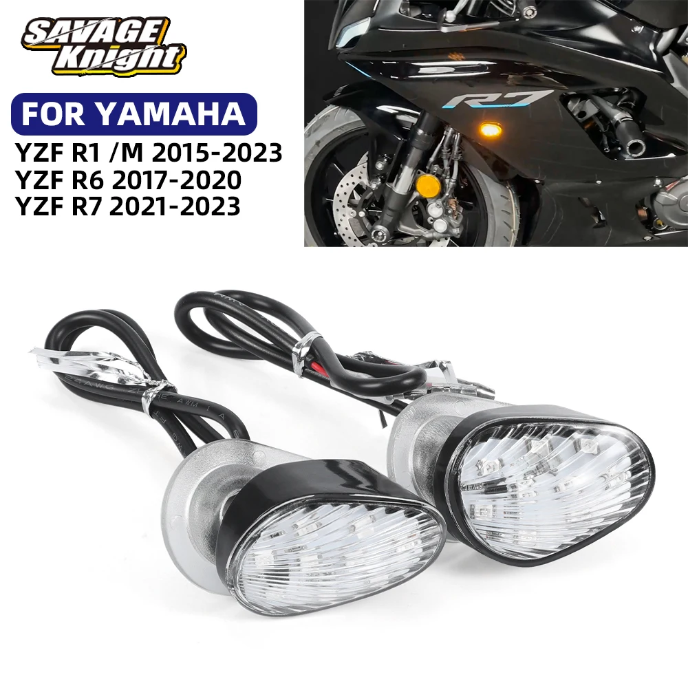 Invisible YZF R7 Flasher LED Motorcycle Turn Signals Light For YAMAHA ...