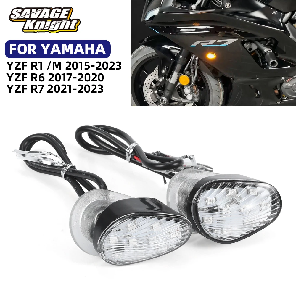 Invisible YZF R7 Flasher LED Motorcycle Turn Signals Light For YAMAHA ...