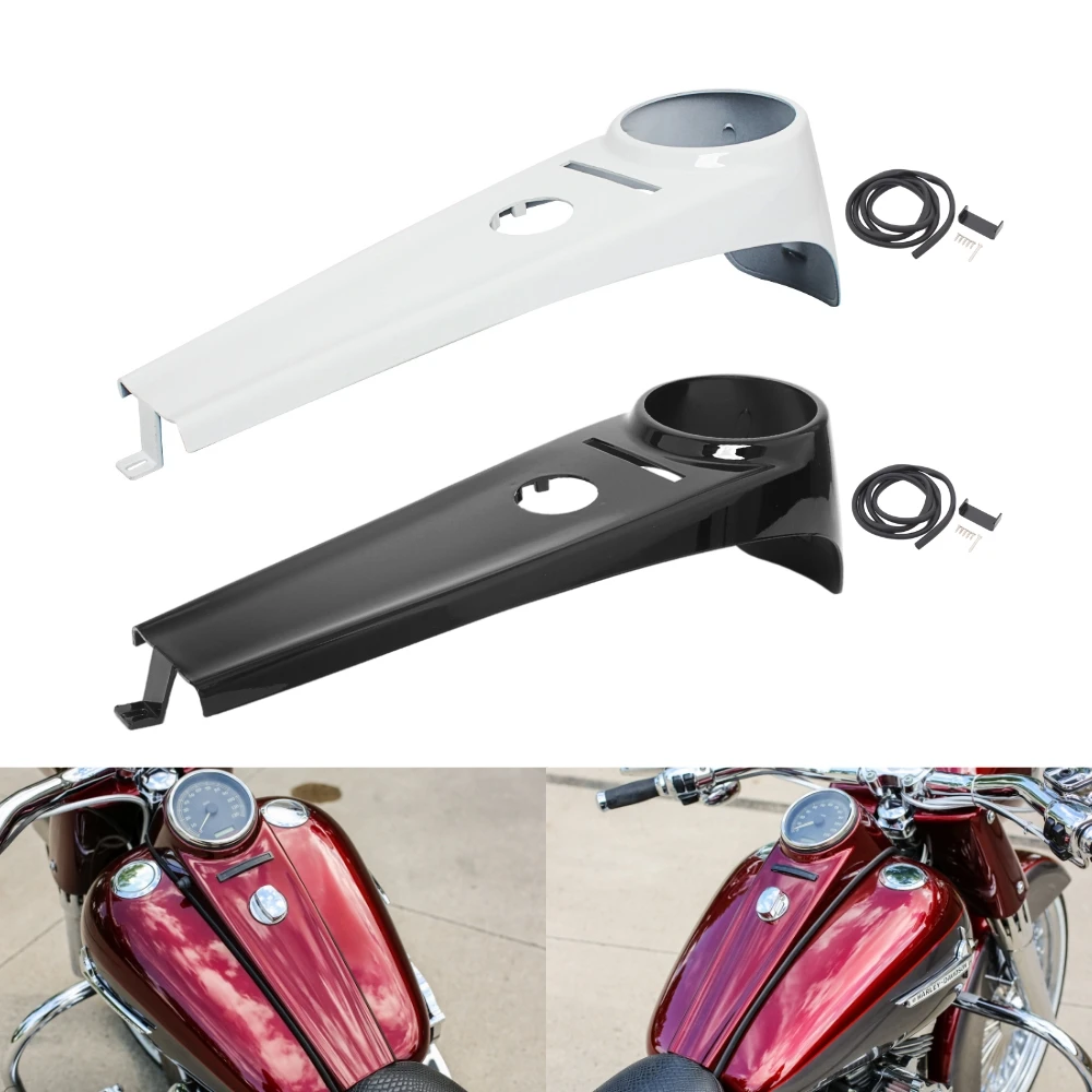 Motorcycle-Tank-Dash-Cover-ABS-Tank-Console-Trim-Panel-For-Harley ...