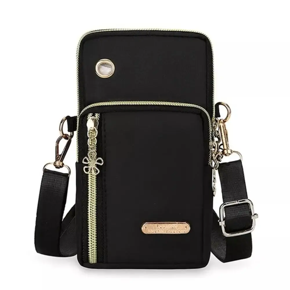Portable Oxford Mini Phone Bag Multi-layer Waterproof Travel Crossbody ...