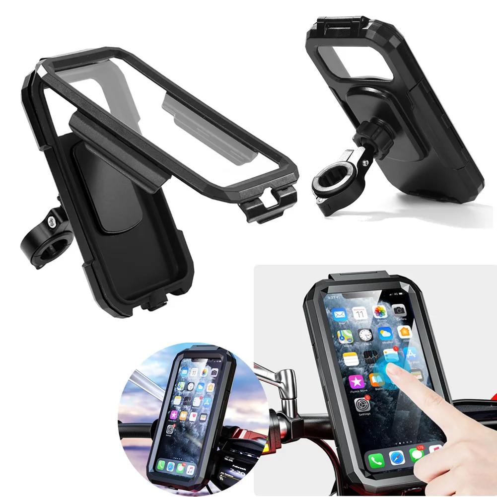 Waterproof-Case-Bicycle-Phone-Holder-Bike-Motorcycle-Handlebar-Rear ...