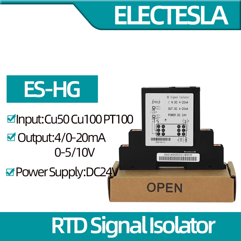 Thermal Resistance Signal Isolator PT100 PT1000 Cu50 Thermocouple ...