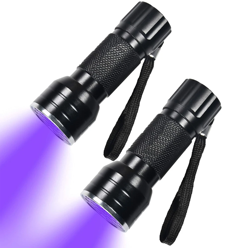 New-Black-Light-UV-Light-21LED-UV-Light-395-400nm-LED-UV-Flashlight ...
