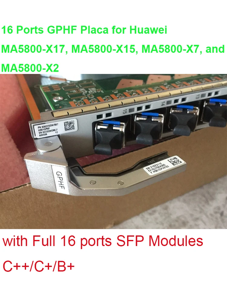 16 Ports GPHF Interface Board PON GPON Card with SFP Modules C++ C+ for ...