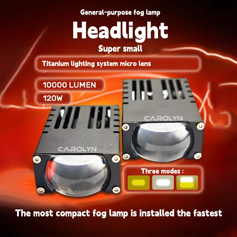 Carolyn LED Sportlight Dual Beam Bi-Led Projector Grill Lights for Cars ...