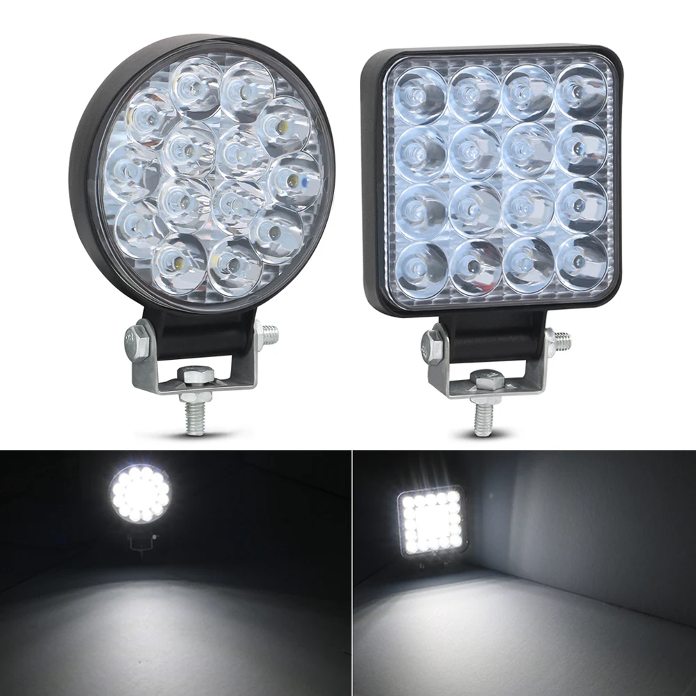New-Led-light-bar-48w-Led-bar-16barra-Square-Spotlight-Off-road-LED ...