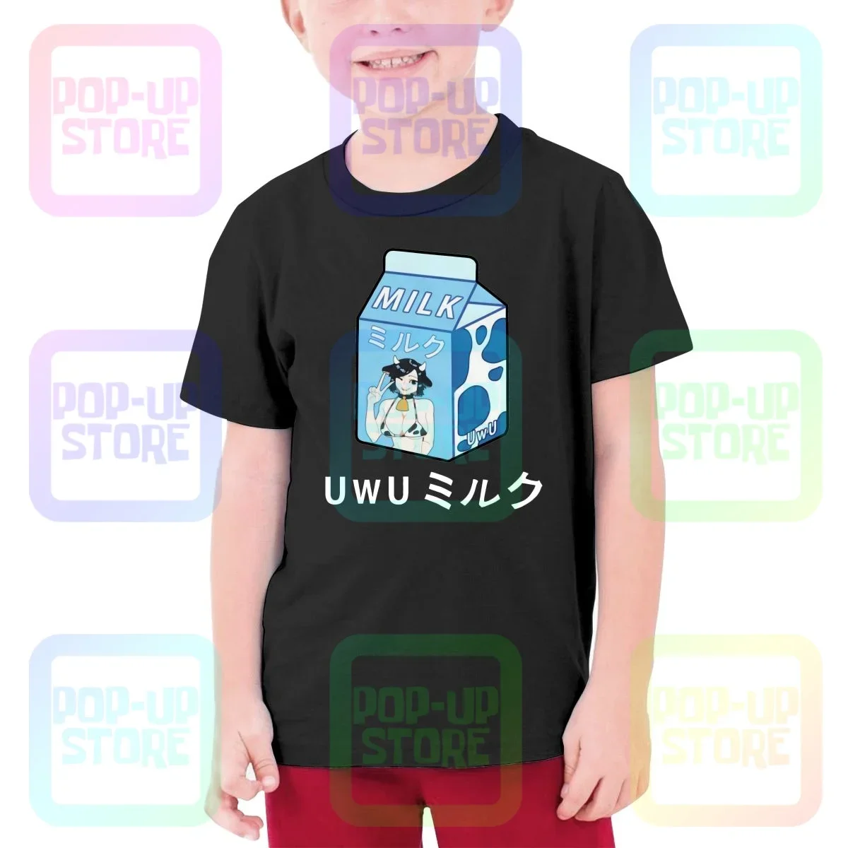 Uwu-Milk-Anime-Hentai-Cow-Girl-Moo-Milk-Carton-Teenage-T-shirt-Child ...
