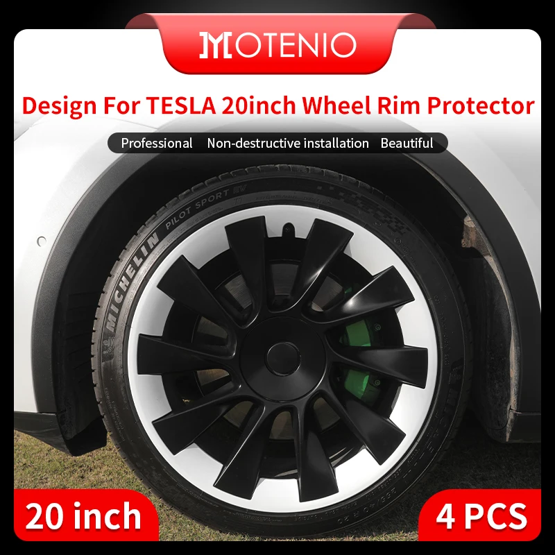4PCS-Set-20inch-Rim-Protector-Wheel-Cover-For-Tesla-Model-Y-Hight ...