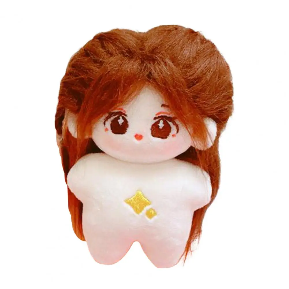 10CM-Plush-Doll-Cute-Embroidery-Face-Long-Hair-Wearable-Dress-Up ...