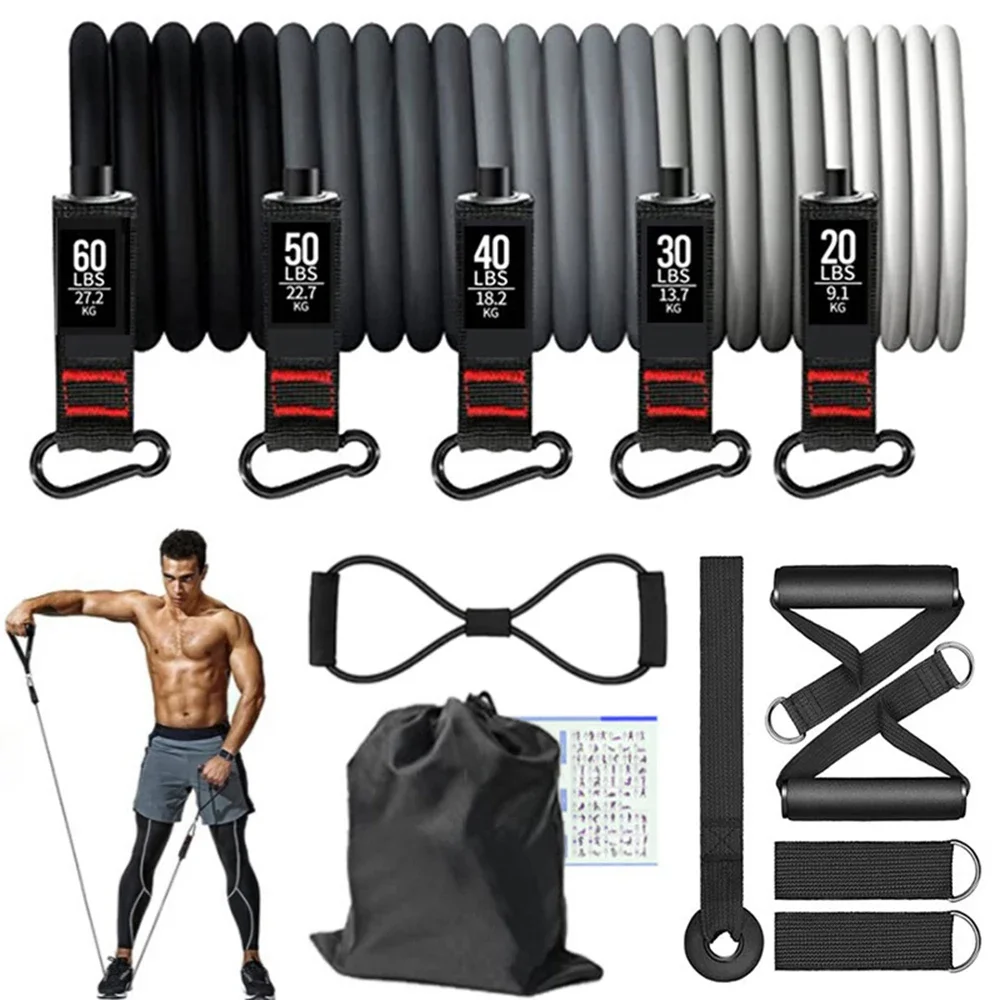 12pcs-Fitness-Resistance-Bands-Set-Bodybuilding-Elastic-Bands-for ...