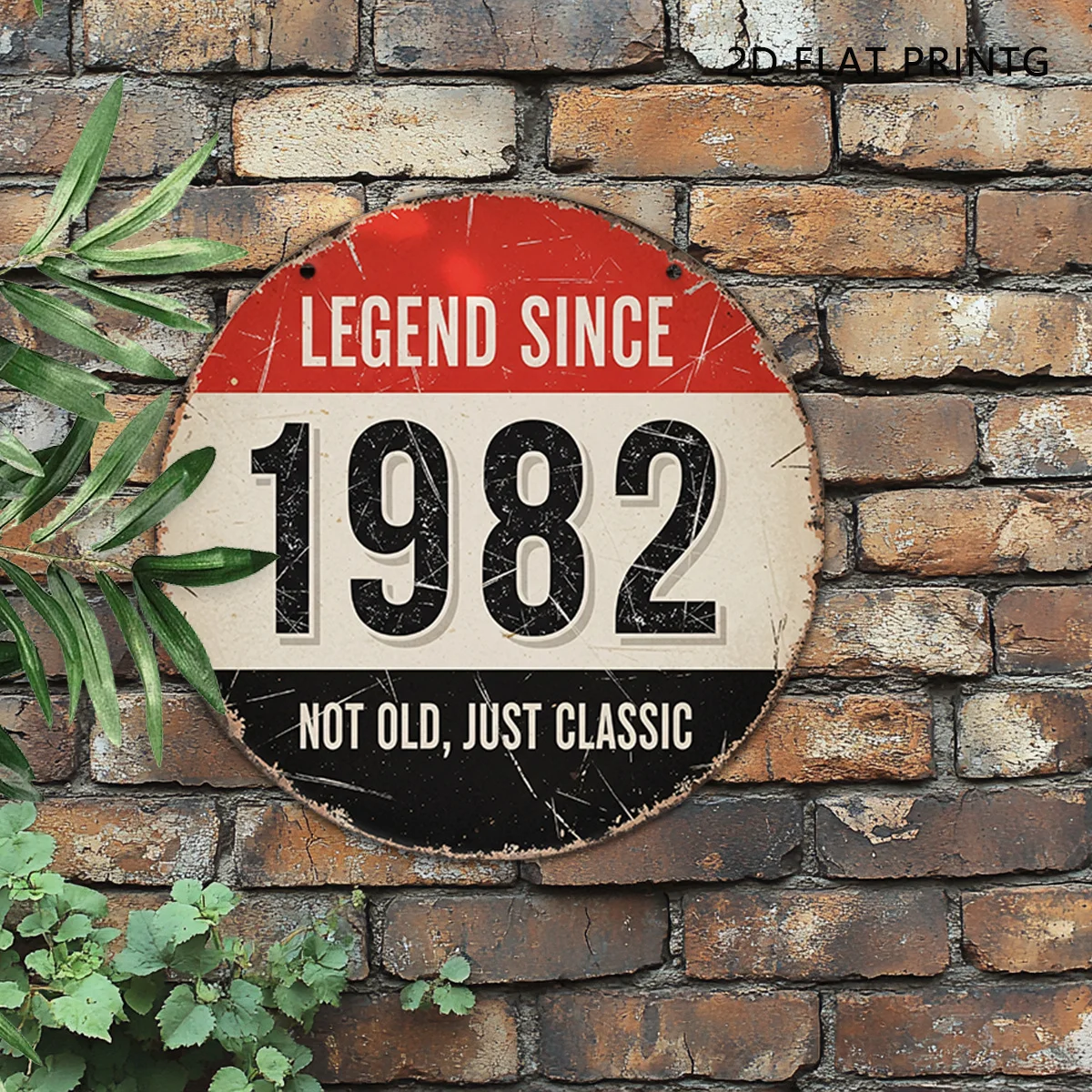 2D Flat, 1pc 1pc Vintage Aluminum Sign Suitable for Wall Decor - Legend ...