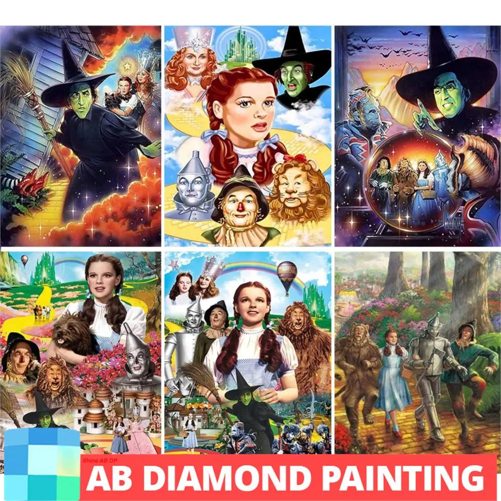 New-Arrivals-Disney-Wizard-of-Oz-Diamond-Painting-Mosaic-Magician-Cartoon-Fantasy-Embroidery-5D ...