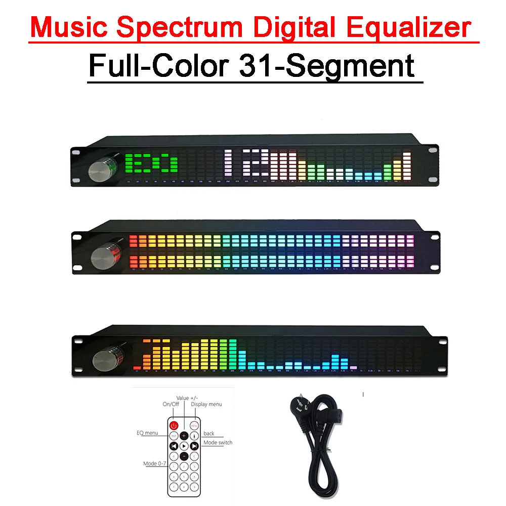 Analizzatore-di-spettro-musicale-Equalizzatore-digitale-LED-EQ-a-colori-a-31-segmenti-Indicatore ...