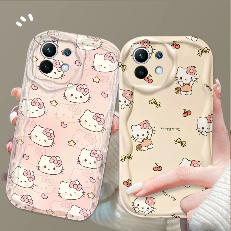 Funda de dibujos animados de Hello Kitty para Xiaomi POCO X7 X6 X5 X3 ...