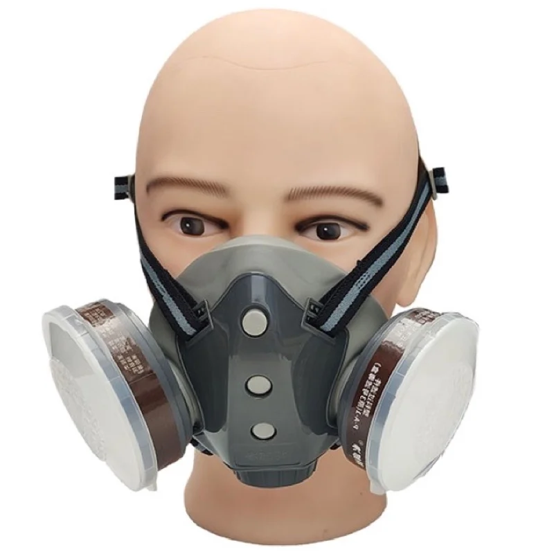 New-Half-Face-Gas-Mask-Painting-Spraying-Chemical-Respirator-Protective ...