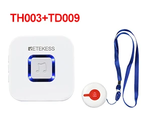Retekess Caregiver Pager Wireless SOS Call Button Nurse Call Alert ...