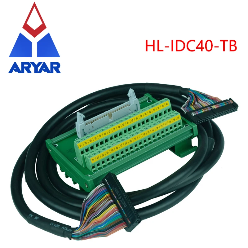 Idc40 Male To 40p Terminal Block Breakout Board Idc 40 Connector Plc ...