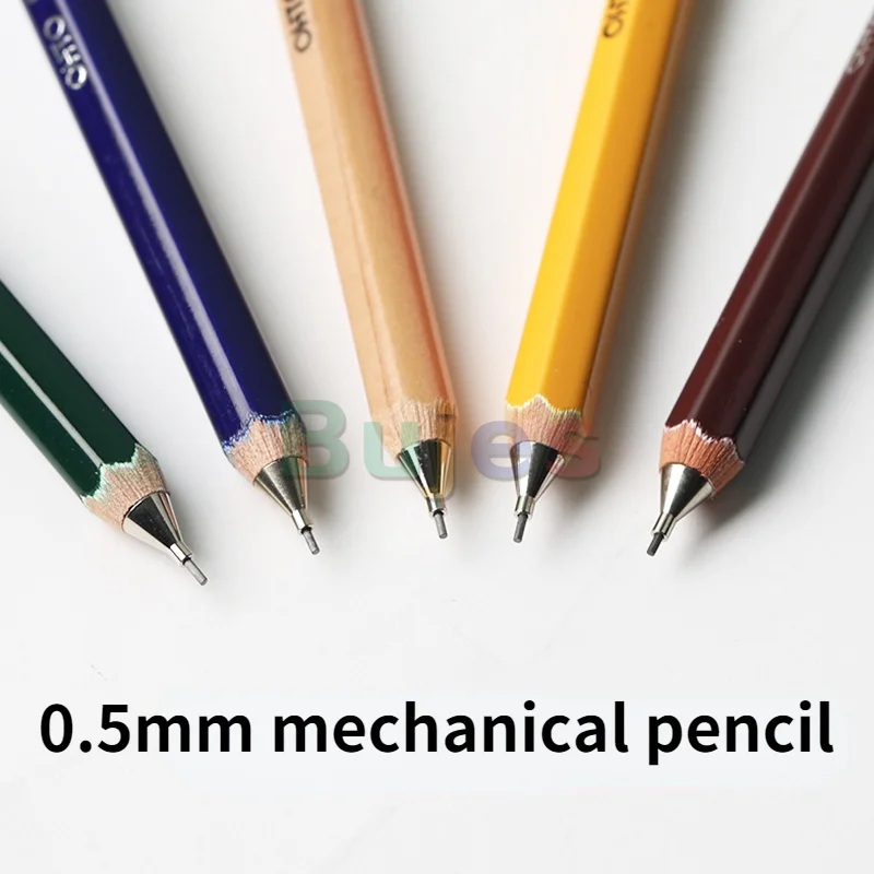 OHTO-Short-Mini-wood-Pen-Body-Mechanical-Pencil-Adult-s-Pencil-0-5mm ...