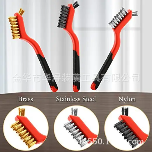 3pcs-Mini-Wire-Brush-Set-Steel-Brass-Nylon-Cleaning-Polishing-Detail ...