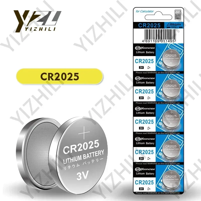 5-50PCS-CR2025-Lithium-Batteries-Button-Battery-3V-for-Motherboard-Car ...