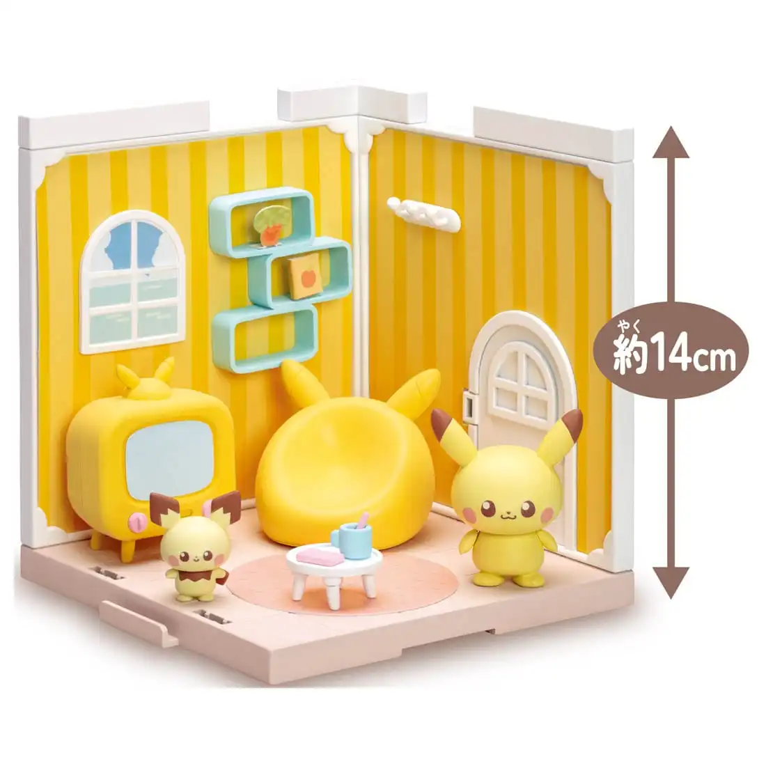 Pokemon Figure Pokepiece House Peaceful House Series Pikachu Pichu ...