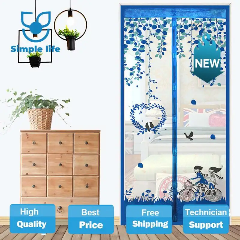 Anti-Fly-Insect-Magnetic-Screen-Door-Mesh-Automatic-Closingmagnetic ...