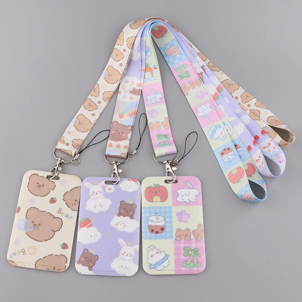Lovely-Bear-Lanyard-For-Keychain-ID-Card-Cover-Passport-Student ...