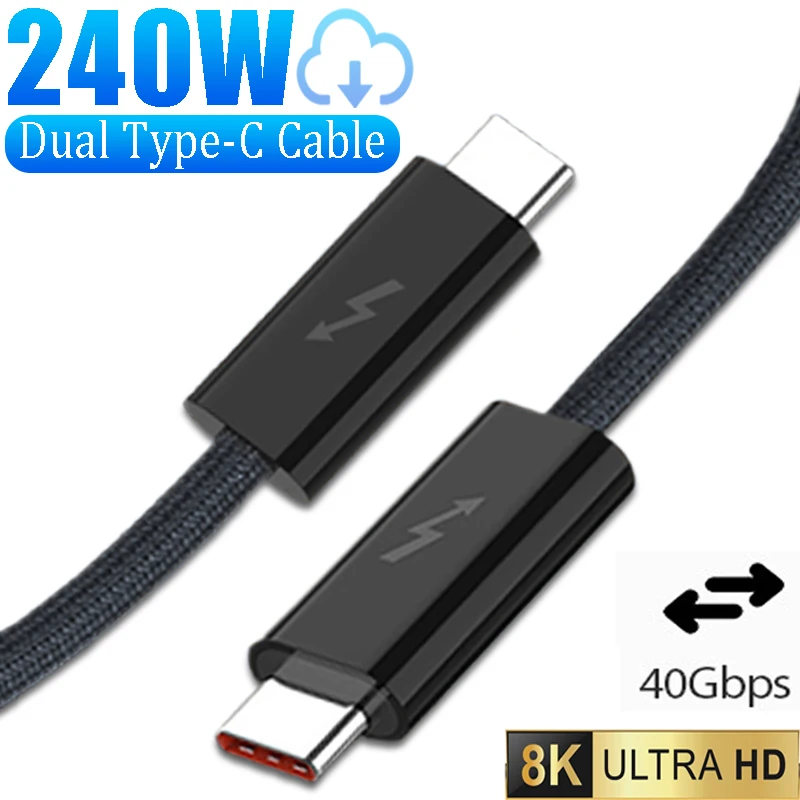 Cabo-de-carregamento-r-pido-duplo-tipo-c-240w-usbc-para-tipo-c-cabos ...