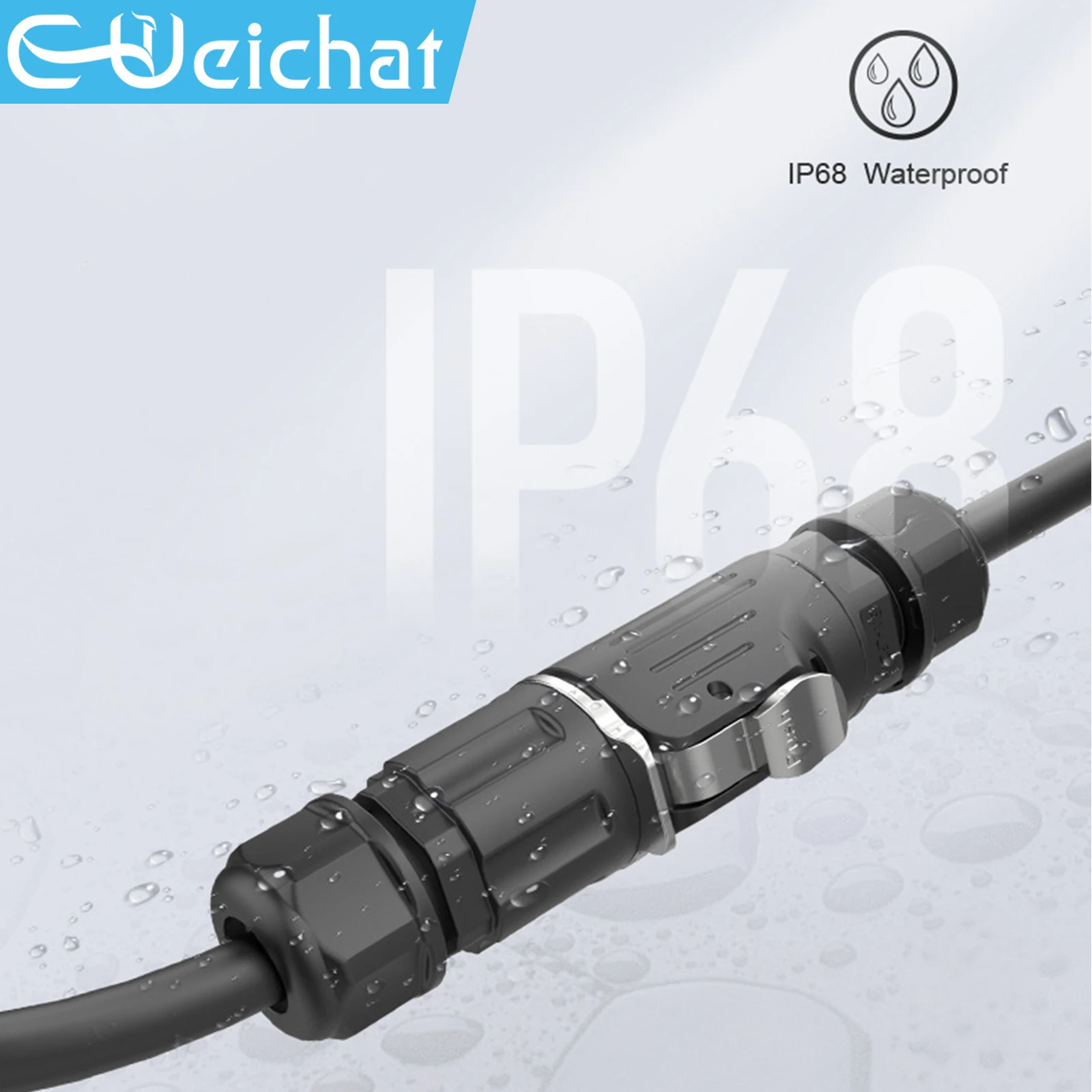 LP24 Male&Female Plug IP68 Waterproof Connector Industrial Circular ...